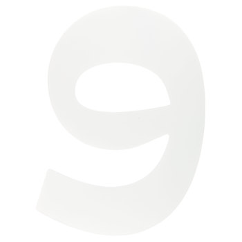 White Wood Number Wall Decor - 9 | Hobby Lobby | 257683